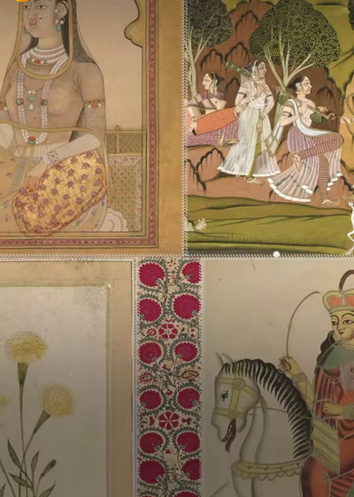 Rani Wallpaper | Luxurious Temple-Inspired Wall Art