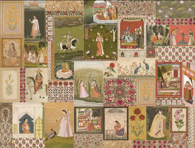 Rani Wallpaper | Luxurious Temple-Inspired Wall Art