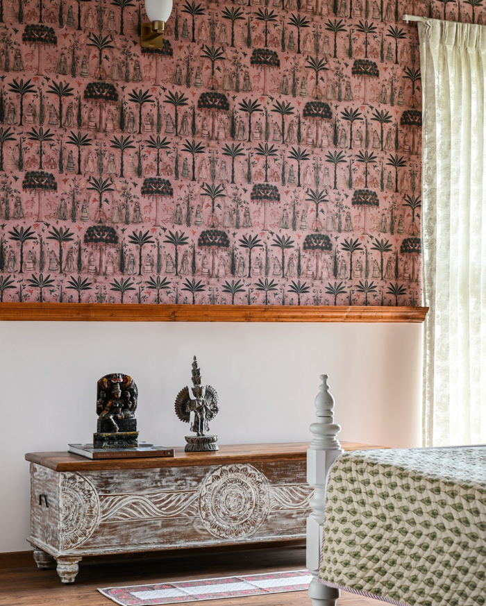 Sabyasachi 'Shantiniketan' Wallpaper | Elegant Décor | VRSA