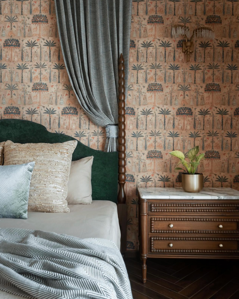Sabyasachi 'Shantiniketan' Wallpaper | Elegant Décor | VRSA